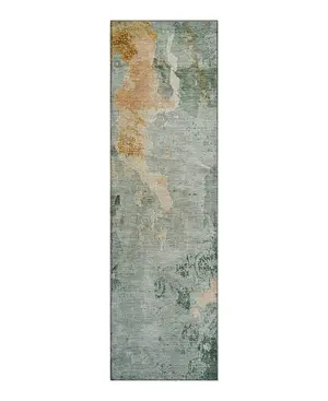 DALYN RUG COMPANY Dalyn Luxury Washable Bresca Bc1 Runner Area Rug, 2'3 X 7'6 - Seafoam