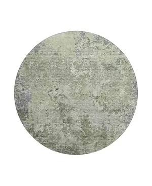DALYN RUG COMPANY Dalyn Luxury Washable Bresca Bc6 Round Area Rug, 8' X 8 - Green