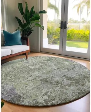 DALYN RUG COMPANY Dalyn Luxury Washable Bresca Bc6 Round Area Rug, 8' X 8