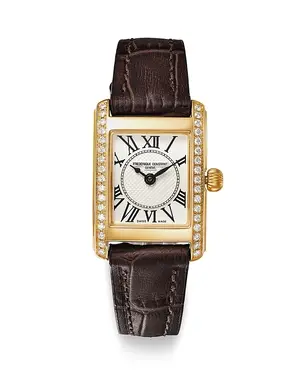 FREDERIQUE CONSTANT Carree 21mm X 23mm Watch - White/brown