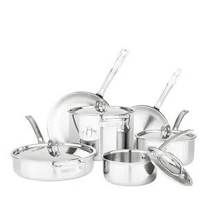 VIKING 3 Ply Stainless Steel 10 Piece Cookware Set - No Color