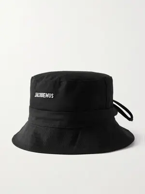 Jacquemus Le Bob Embellished Bucket Hat - Black