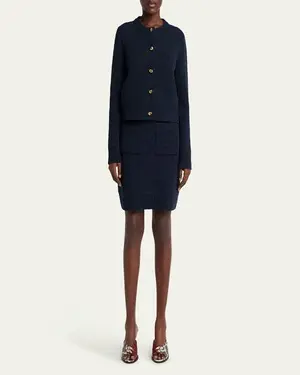 Bottega Veneta Boucle Mini Skirt - Blue