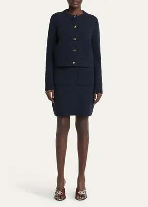 Bottega Veneta Boucle Mini Skirt - Blue