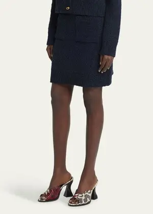 Bottega Veneta Boucle Mini Skirt - Blue