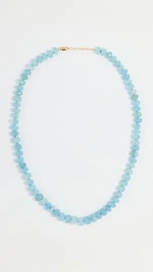 Jia Jia 14k Gold Aquamarine Beaded Necklace