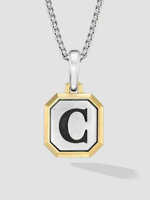 David Yurman Initial Amulet In Sterling Silver C Silver