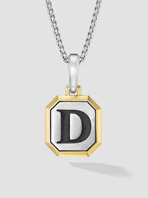 David Yurman Initial Amulet In Sterling Silver D Silver