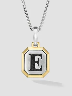 David Yurman Initial Amulet In Sterling Silver E Silver