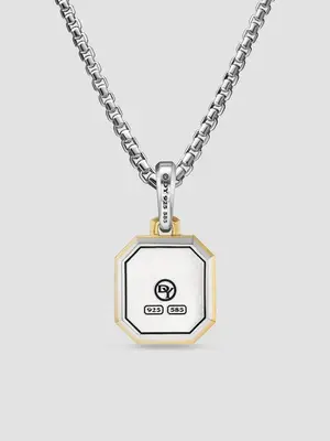 David Yurman Initial Amulet In Sterling Silver - F Silver