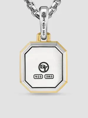 David Yurman Initial Amulet In Sterling Silver - F Silver