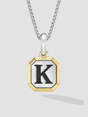 David Yurman Initial Amulet In Sterling Silver K Silver