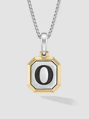 David Yurman Initial Amulet In Sterling Silver O Silver