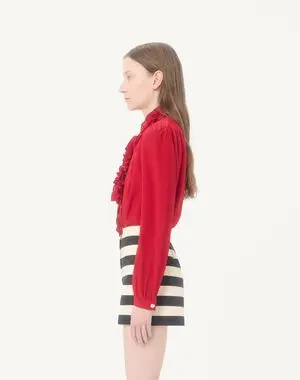 ValentinoGaravani Crepe De Chine Long-sleeve Shirt With Bow Detail - Paris
