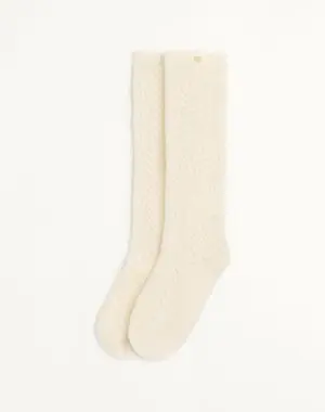 Valentino Garavani Valentino Mohair Socks Ivory