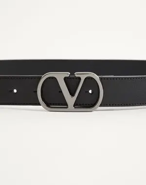 Valentino Garavani Vlogo Signature Belt - Black