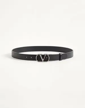 Valentino Garavani Vlogo Signature Belt - Black