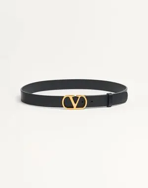 Valentino Garavani Valentino Garavani VLogo Signature Belt Black