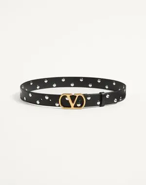 Valentino Garavani Vlogo Signature Belt - Black