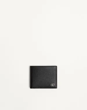 Valentino Garavani VLogo Signature Grainy Calfskin Bracelet Black