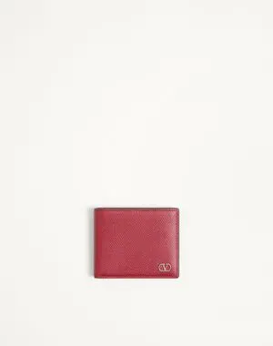 Valentino Garavani Vlogo Signature Grainy Calfskin Bracelet - Red