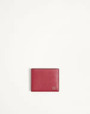 Valentino Garavani Vlogo Signature Grainy Calfskin Bracelet - Red