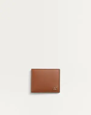 Valentino Garavani VLogo Signature Grainy Calfskin Bracelet Saddle Brown