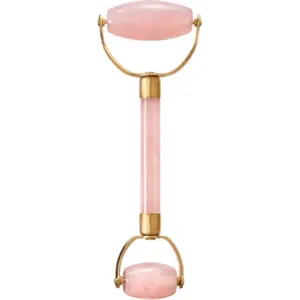 WHITE LOTUS BEAUTY Premium Rose Quartz Facial Roller - Pink