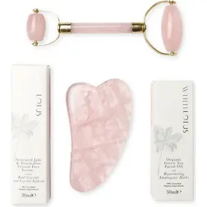 WHITE LOTUS BEAUTY Rose Quartz Crystal Facial Set - Pink