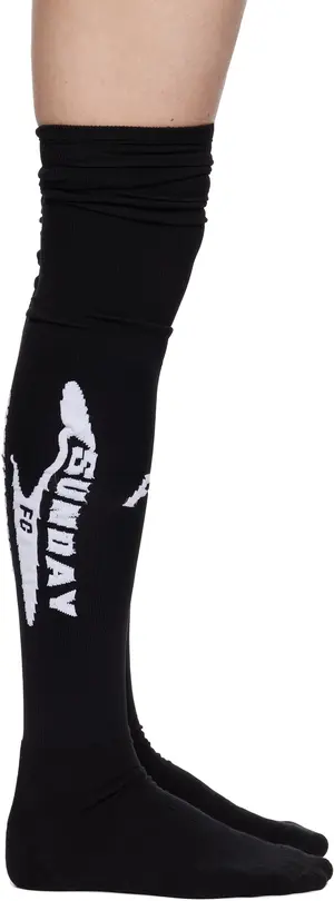PROTOTYPES Prototypes Over-the-Knee Football Socks - Black Sock