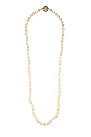 Chanel Faux Pearl Necklace - Gold