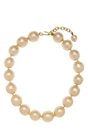 Chanel Faux Pearl Necklace - Pink