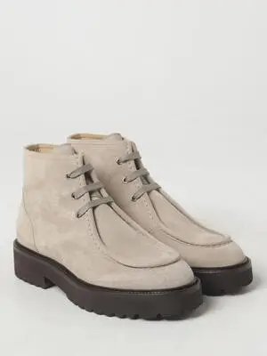 DOUCAL'S Lace-up Suede Boots - Sand
