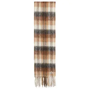 Moncler Tartan Scarf - Brown