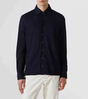 Rubinacci Wool Shirt - Blue
