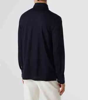 Rubinacci Wool Shirt - Blue