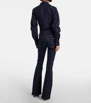 FRAME Le High Flare Jeans - Blue