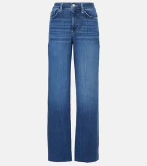 FRAME Le Slim Palazzo Wide-leg Jeans - Blue
