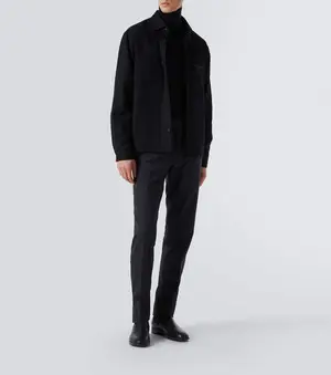 Zegna Technical Wool Overshirt - Black