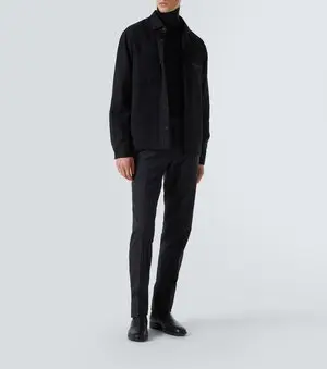 Zegna Technical Wool Overshirt - Black
