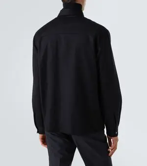 Zegna Technical Wool Overshirt - Black