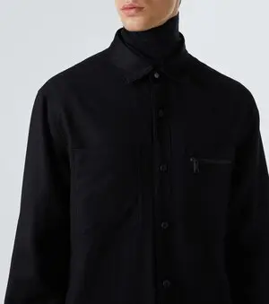 Zegna Technical Wool Overshirt - Black