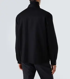 Zegna Technical Wool Overshirt - Black