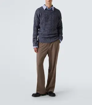 Our Legacy Popover Cable-knit Wool-blend Sweater