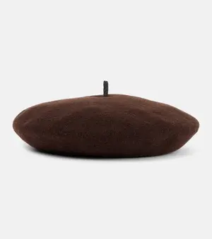 Brunello Cucinelli Wool Beret - Brown