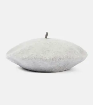 Brunello Cucinelli Wool Beret - Grey
