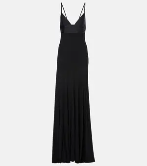 Jacquemus Spallina Jersey Gown - Black