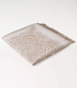 Etro Alocasia Fringed Wool Throw