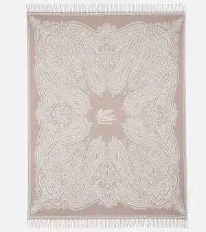 Etro Alocasia Fringed Wool Throw