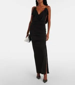 Paris Texas Lidia 70 Embellished Mesh Slingback Pumps